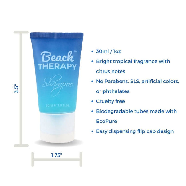 Beach Therapy Mini Shampoo for Vacation Rentals and B&B's - VHA™